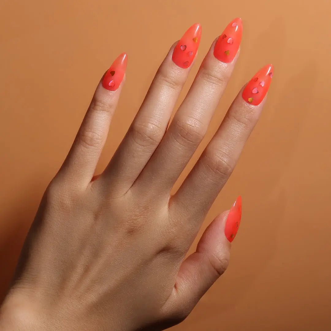 Nail art with Neon Heart Top Coat! – Bluesky Cosmetics