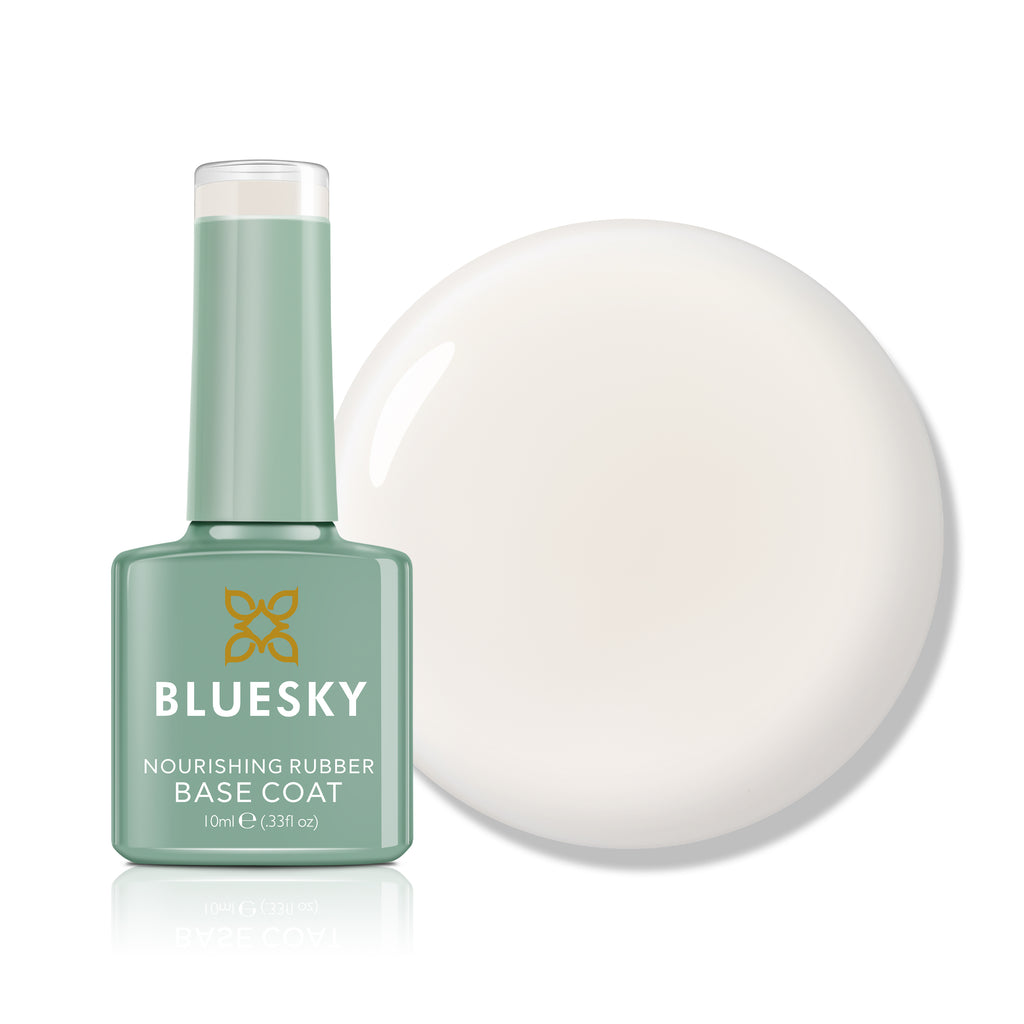 Graceful White - BNR01 - 10ml Rubber Base Coat – Bluesky Cosmetics